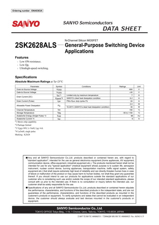 Original N-Channel Mosfet 2SK2628 K2628 2628 TO-220 New Rochester ...