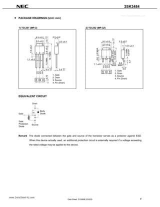 Original N-Channel Mosfet 2SK3484 3484 16A 100V TO-252 New Renesas ...