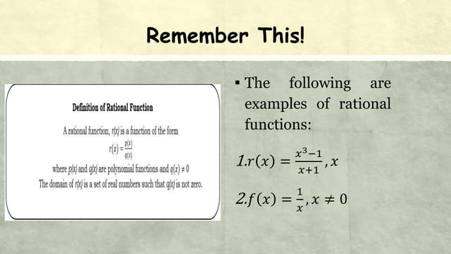 General Mathematics_Introduction to Rational Functions.pptx | Homework ...