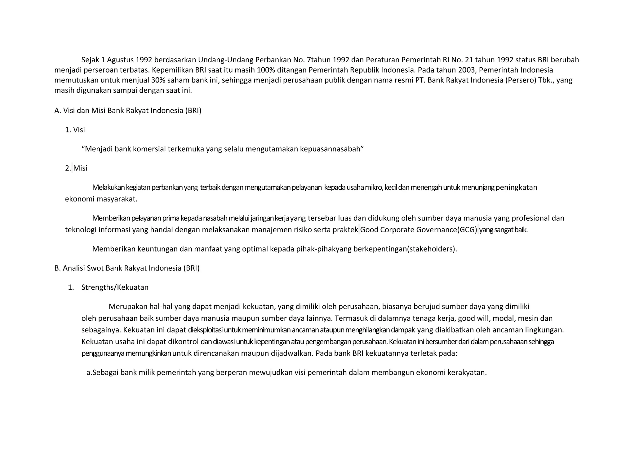 2,sm,wahyu bawono,hapzi ali,swot analysis swot pt bri tbk,universitas ...