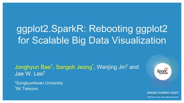 ggplot2.SparkR: Rebooting ggplot2 for Scalable Big Data Visualization by Jonghyun Bae, Sangoh ...