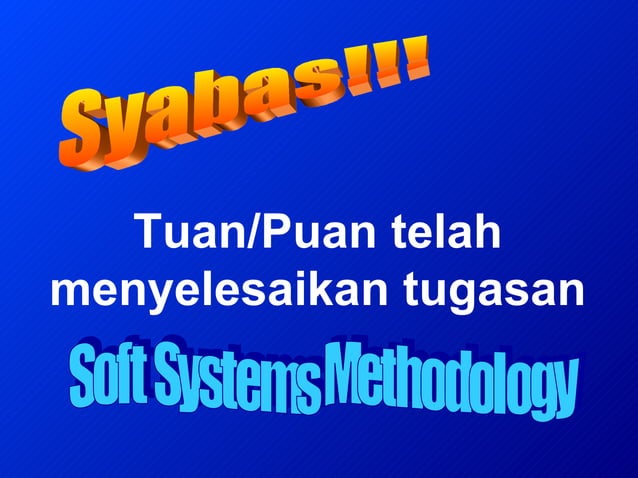 2] Soft Systems Methodology | PPT