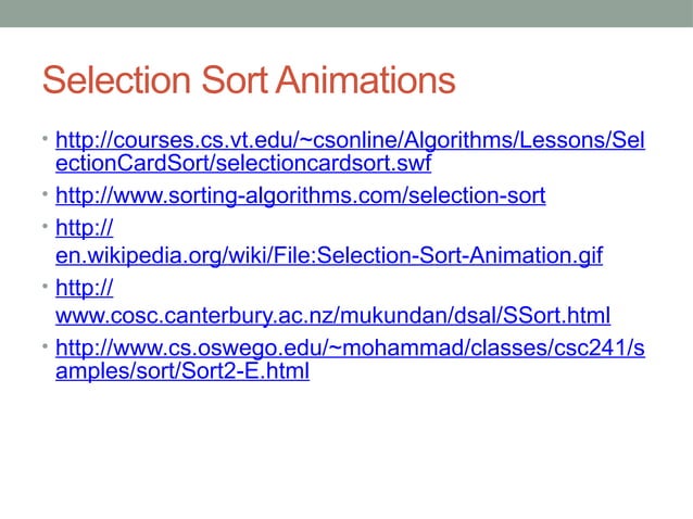 Introduction to Sorting Algorithm for beginners | PPT