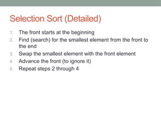 Introduction to Sorting Algorithm for beginners | PPT