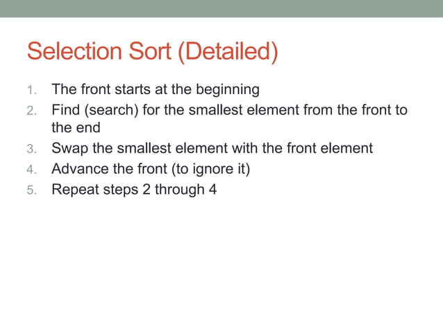 Introduction to Sorting Algorithm for beginners | PPT