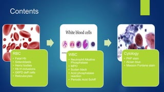 special stains in hematology and cytology | PPTX