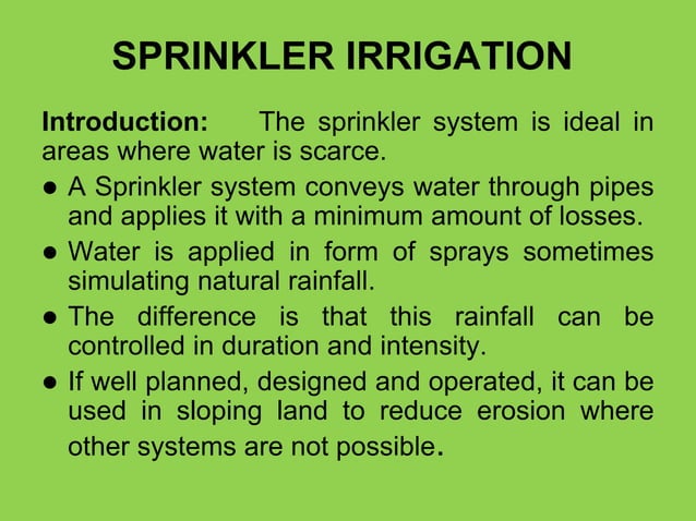 2 Sprinkler Irrigation Systems Pdf