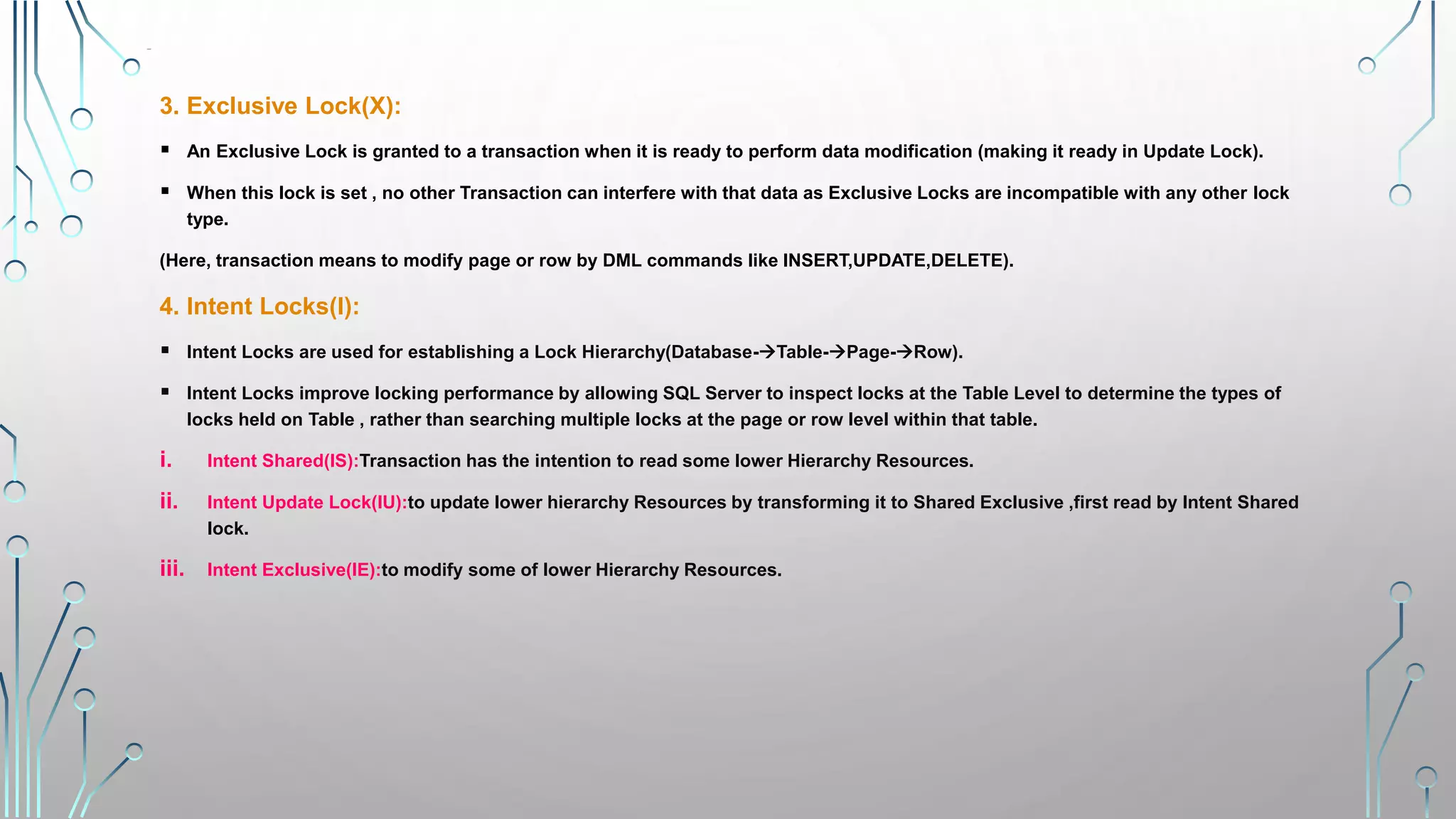 SQL locks-presentation | PPTX