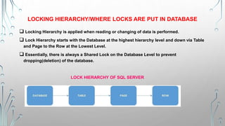 SQL locks-presentation | PPTX