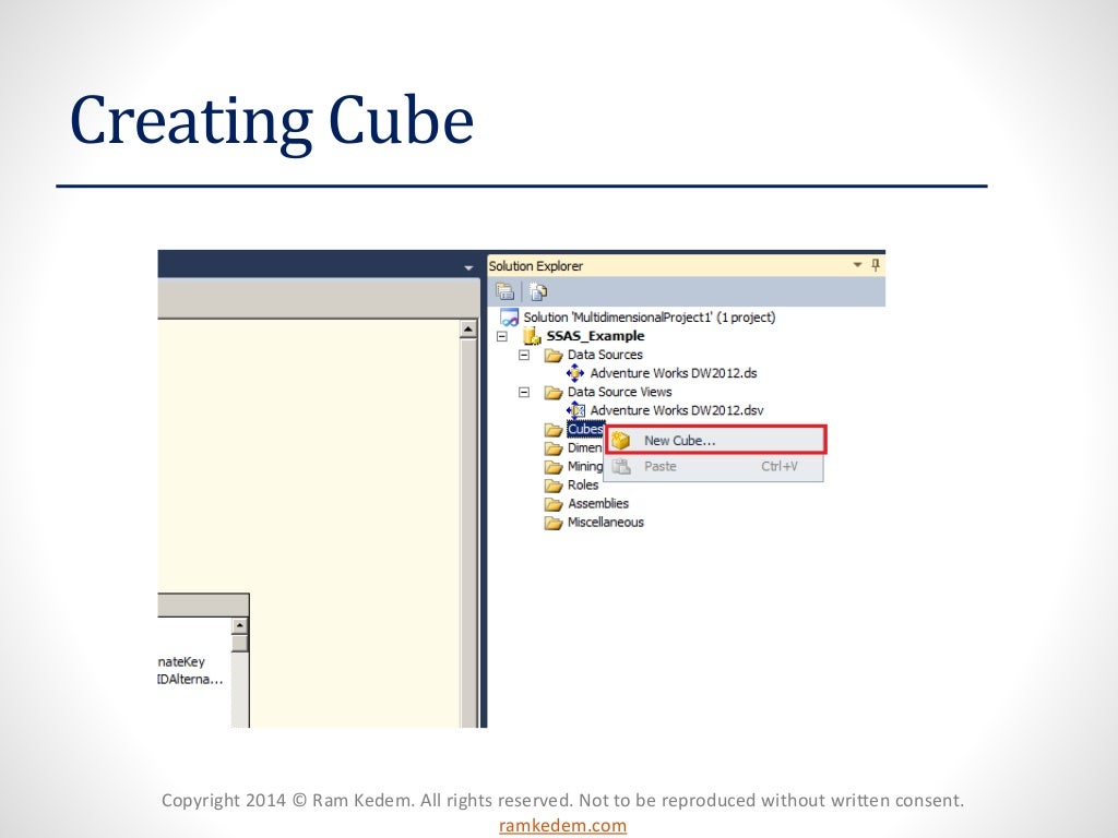 SSAS Cubes & Hierarchies SSAS Cubes & Hierarchies