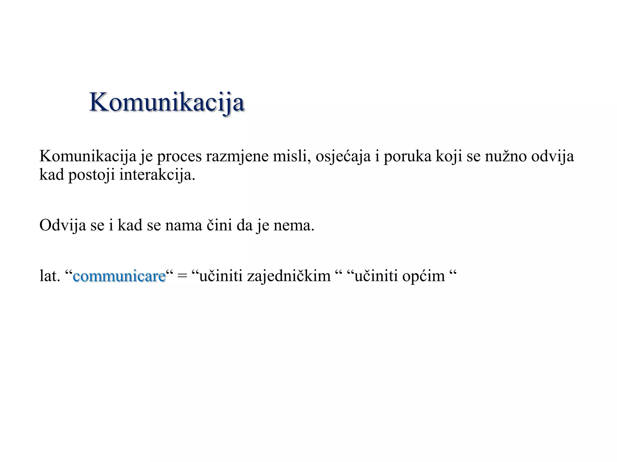 Komunikacijski lanac | PPTX