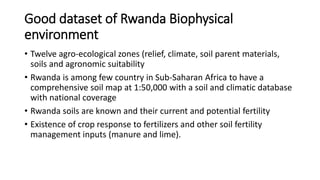 Challenges and Opportunities for Soil Fertility Management in Rwanda | PPT