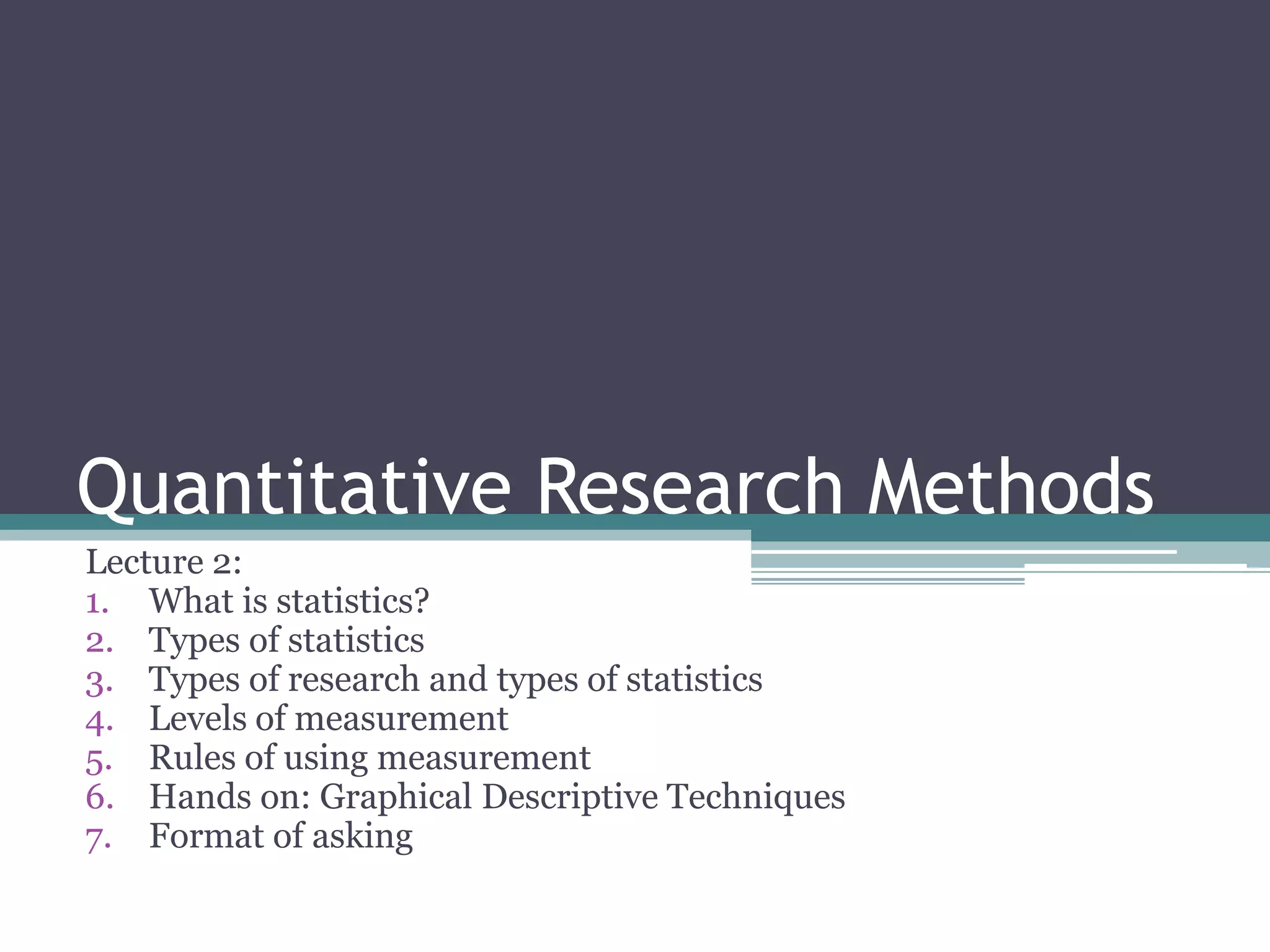 2 statistics, measurement, graphical techniques | PPTX | Education