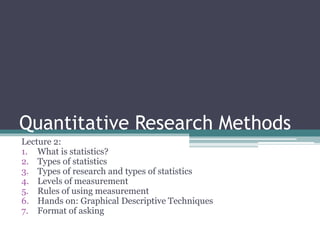 2 statistics, measurement, graphical techniques | PPT