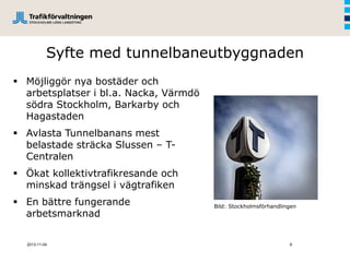 Utbyggnad av tunnelbanan i Stockholm - Stefan Persson | PPT