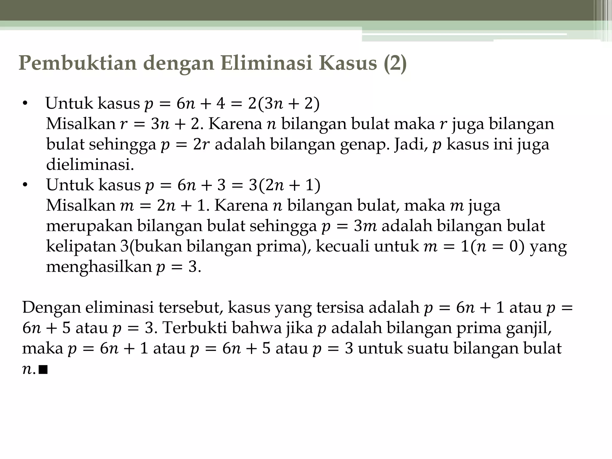 Metode dan Strategi Pembuktian | PPTX