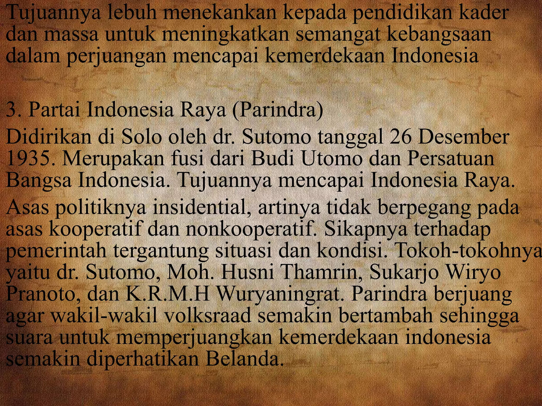 strategi pergerakan nasional di indonesia pada masa awal kelompok 5 | PPTX