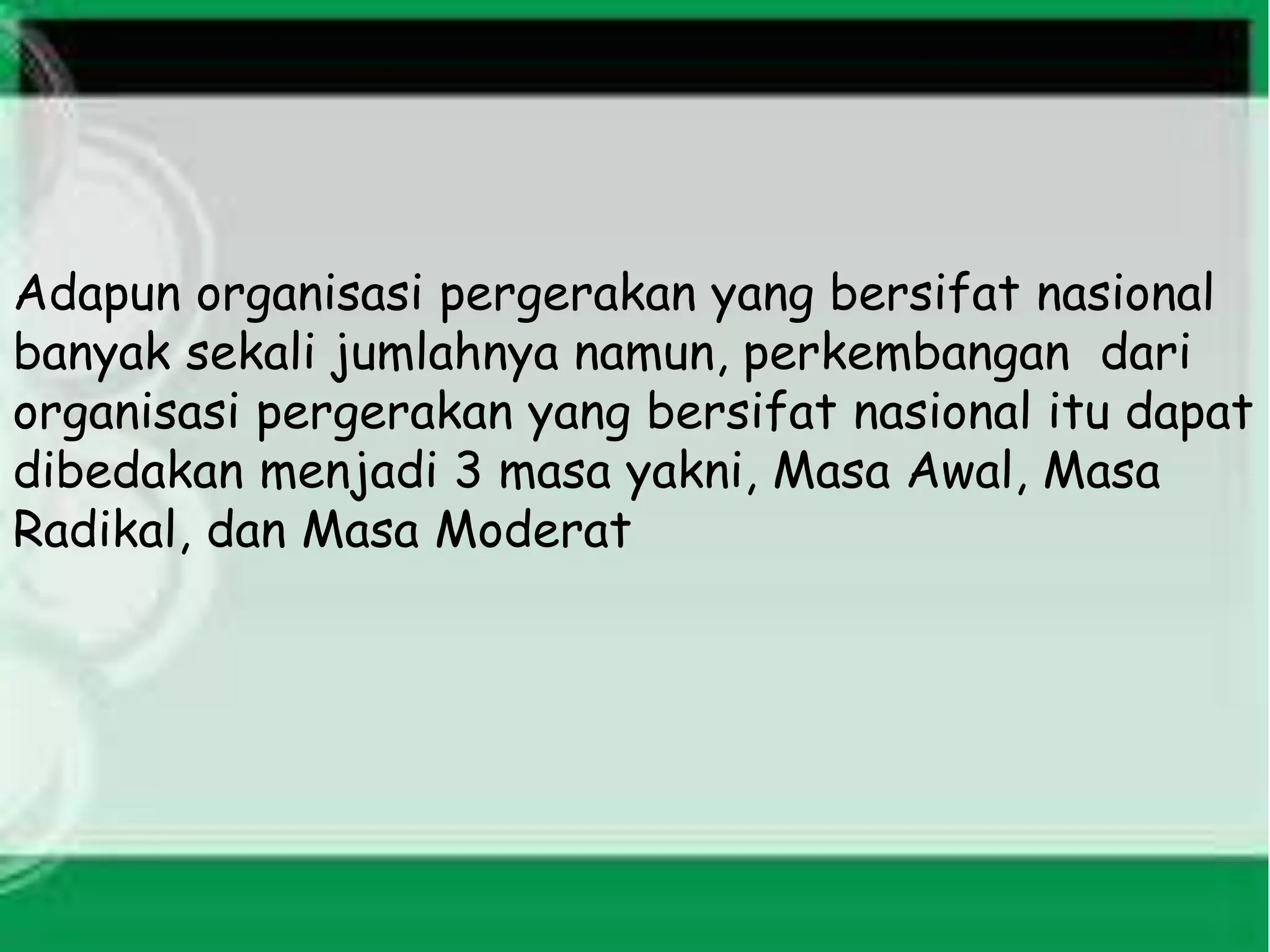 strategi pergerakan nasional di indonesia pada masa awal kelompok 5 | PPTX