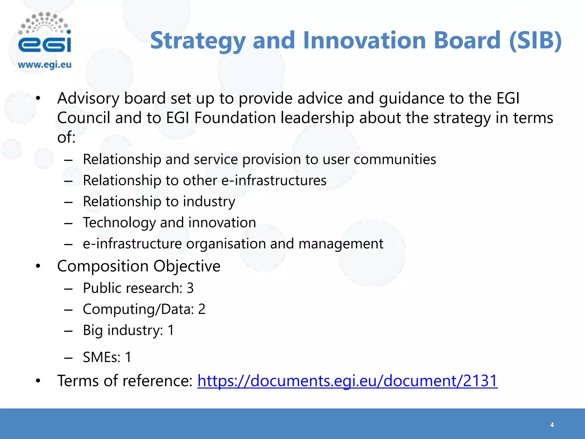 EGI Strategy | PPT