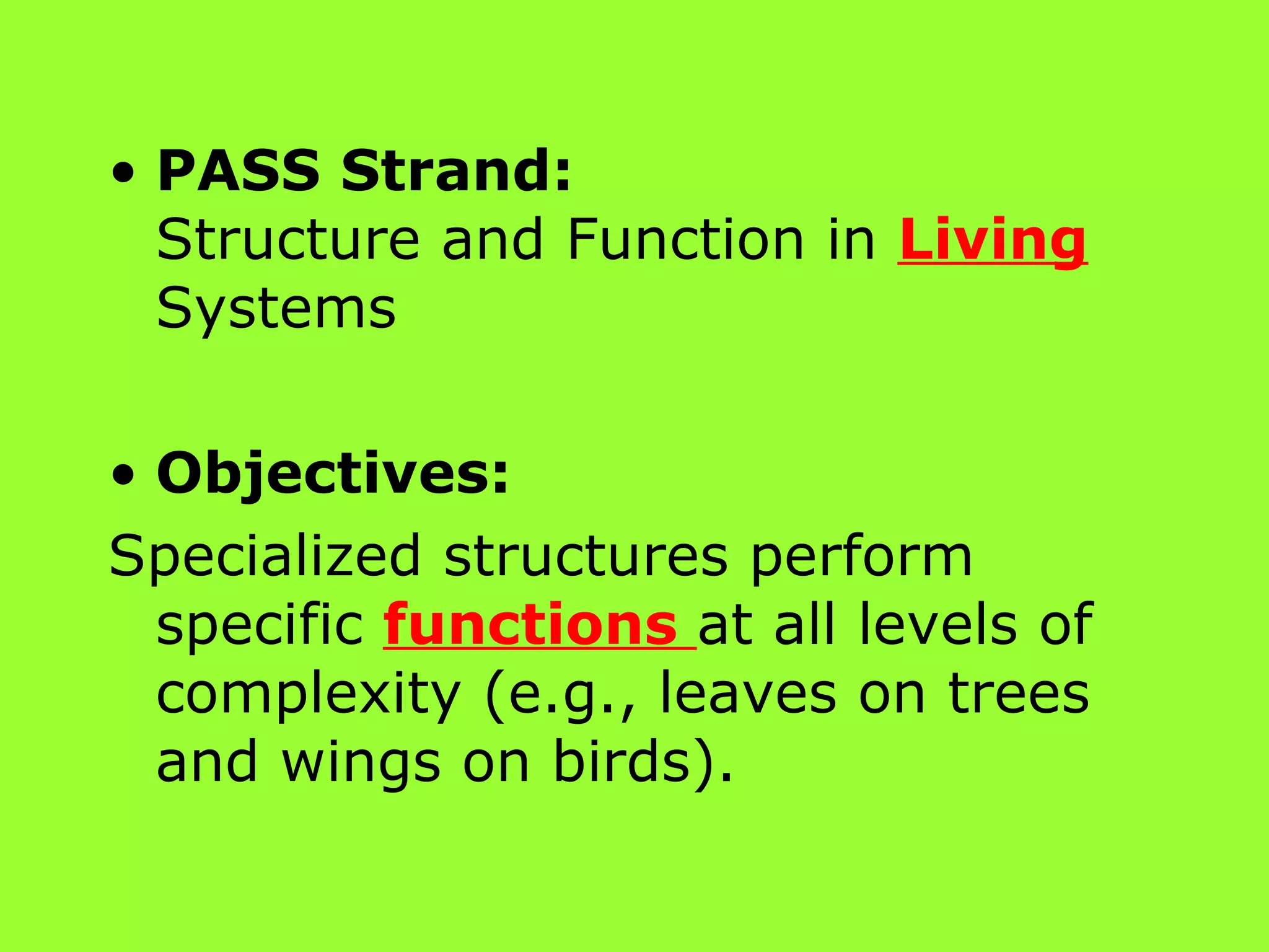 2 Structure Function Living Systems | PPT
