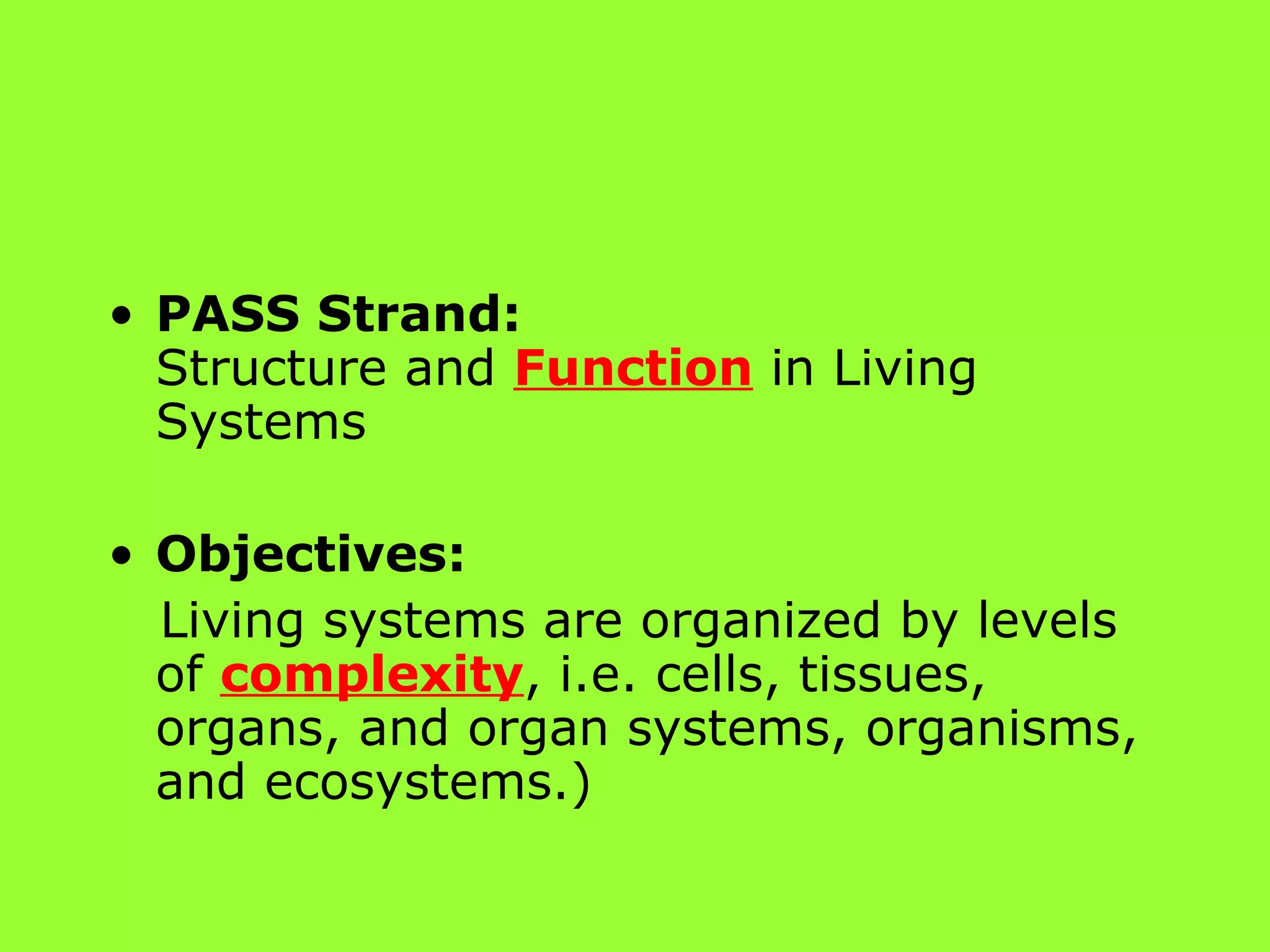 2 Structure Function Living Systems | PPT