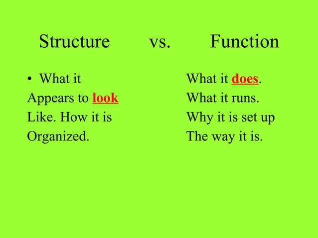 2 Structure Function Living Systems | PPT