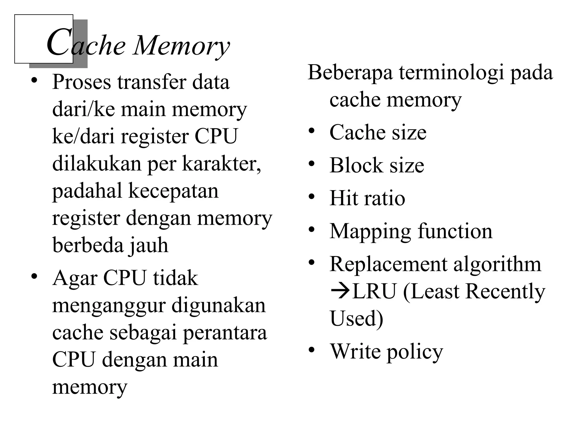 Struktur Sistem Komputer: Penyusun Komponen Utama | PPT