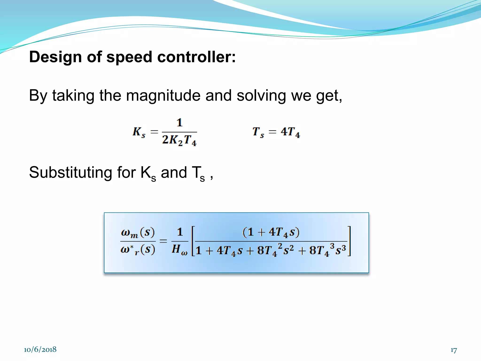 Design of Speed and Current Controller for Two Quadrant DC Motor Drive ...