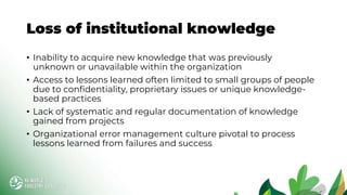 Managing lessons learned through an enhanced information system | PPTX