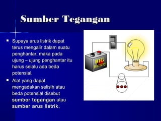 Sumber listrik DC by Desmi Asriandi ITP Padang | PPT