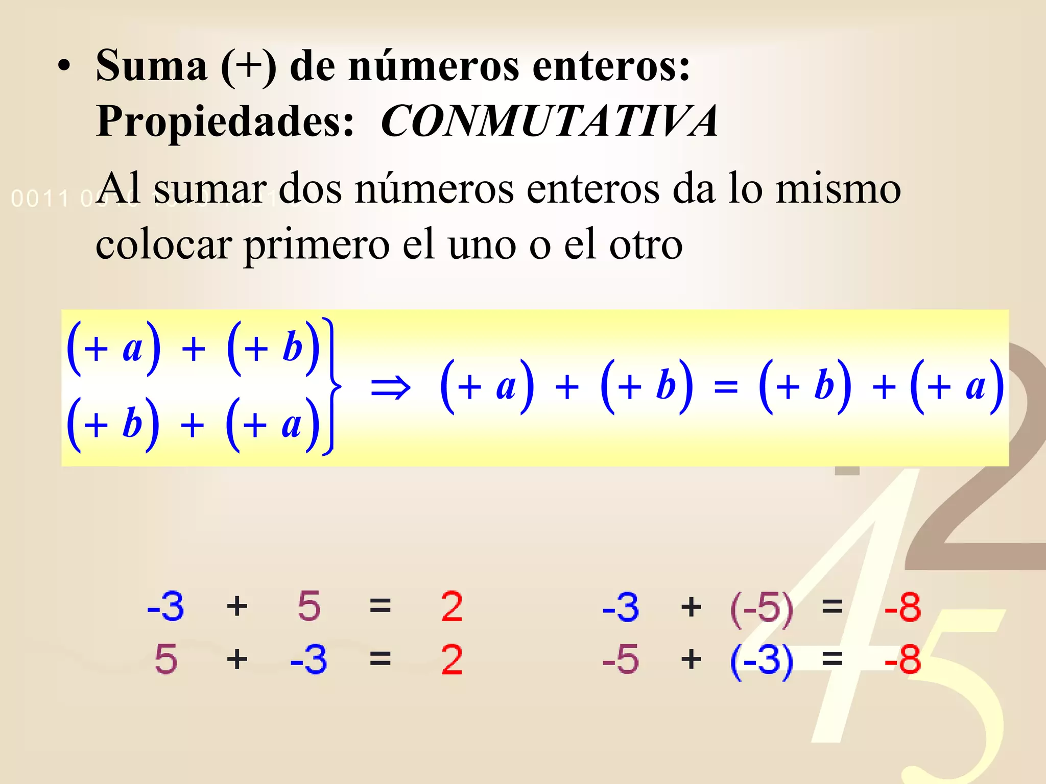 Suma y Resta de Números Enteros | PPTX