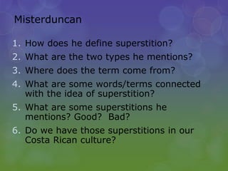 2 superstition | PPT