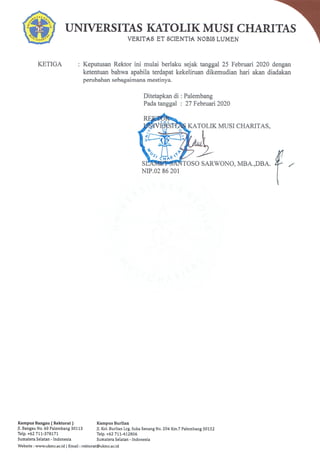 2 surat keputusan panitia lustrum i | PDF