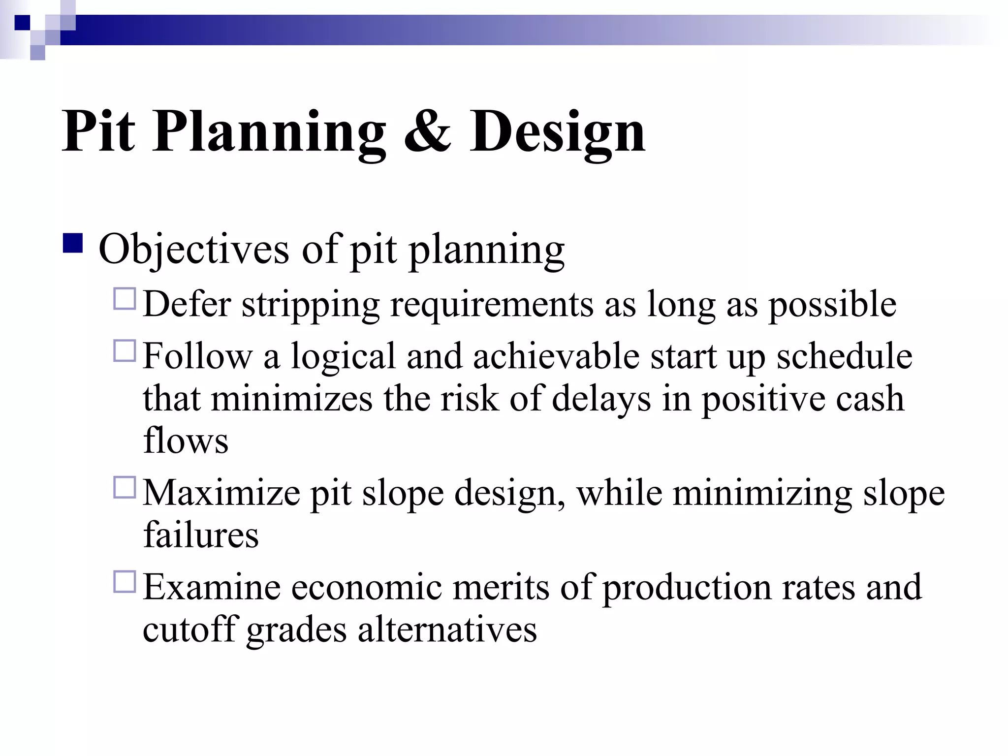 2 surface mine planning | PPT