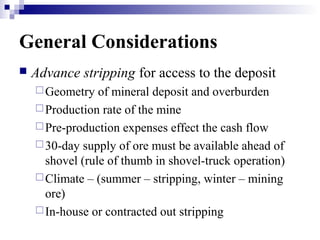 2 surface mine planning | PPT