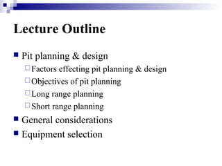 2 surface mine planning | PPT