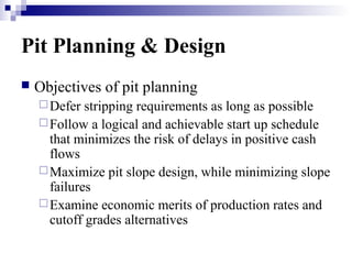 2 surface mine planning | PPT
