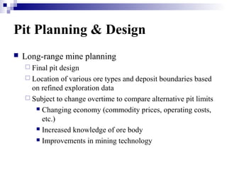 2 surface mine planning | PPT