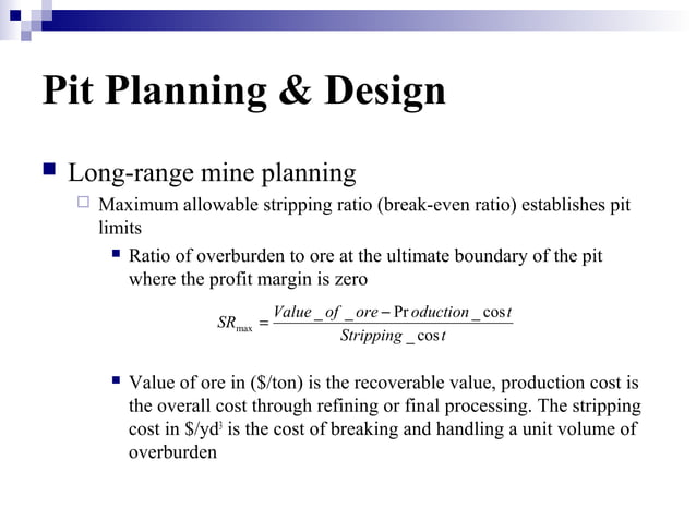 2 surface mine planning | PPT