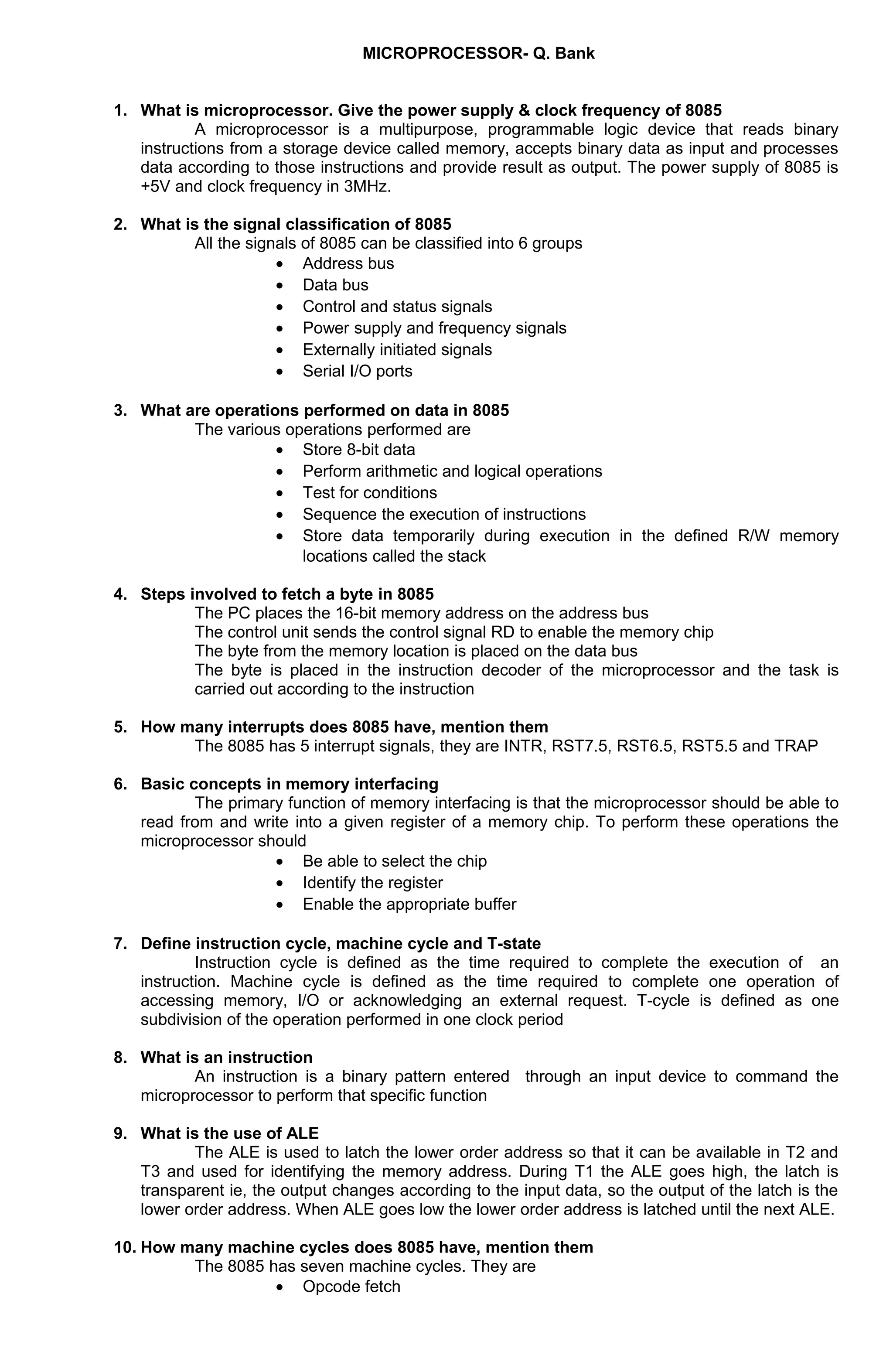 Qb microprocessors | PDF