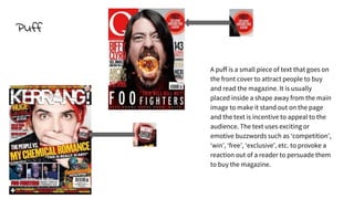 Codes and conventions of music magazine covers | PPT