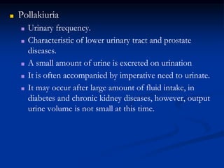 Symptomology and methods of physical examination of urological diseases ...
