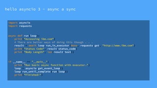 Syncing up with Python’s asyncio for (micro) service development, Joir-dan Gumbs | PDF | Web ...