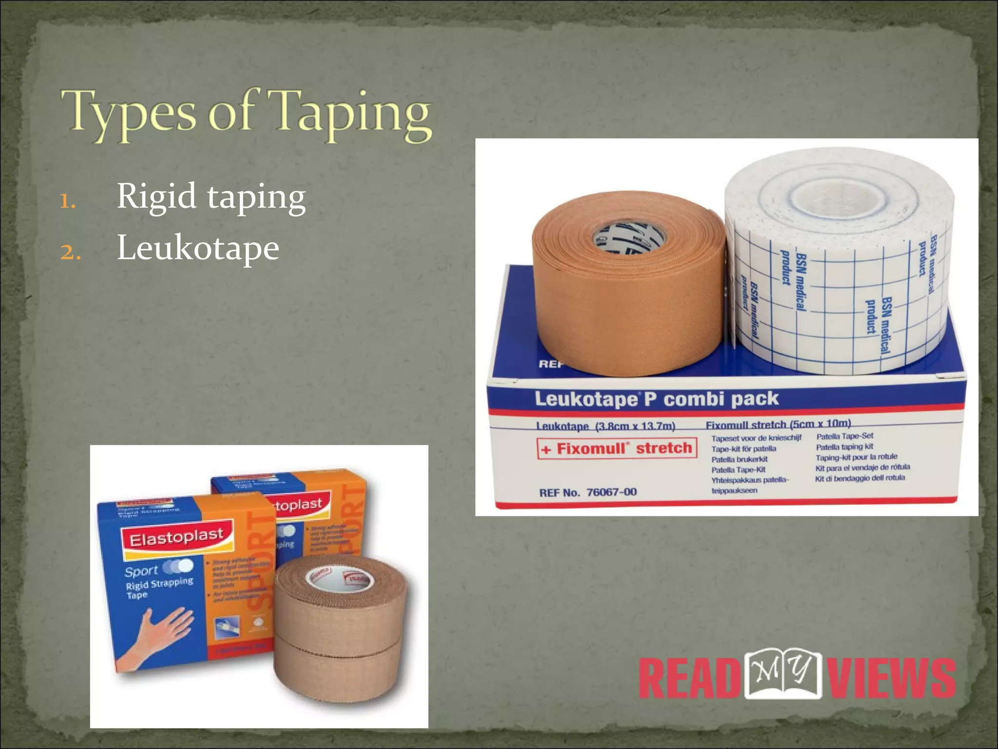 Taping in Physiotherapy | PPT