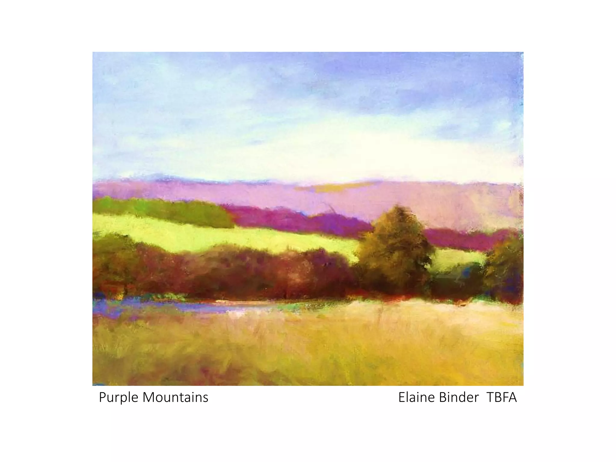 Elaine Binder Painting Presentation | PDF