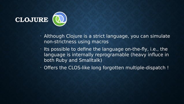 sete linguagens em sete semanas | PPT