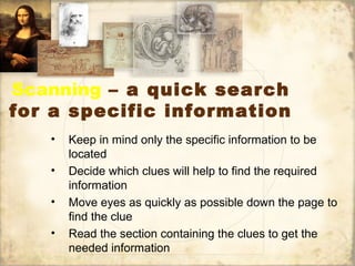 2 techniques in reading | PPT