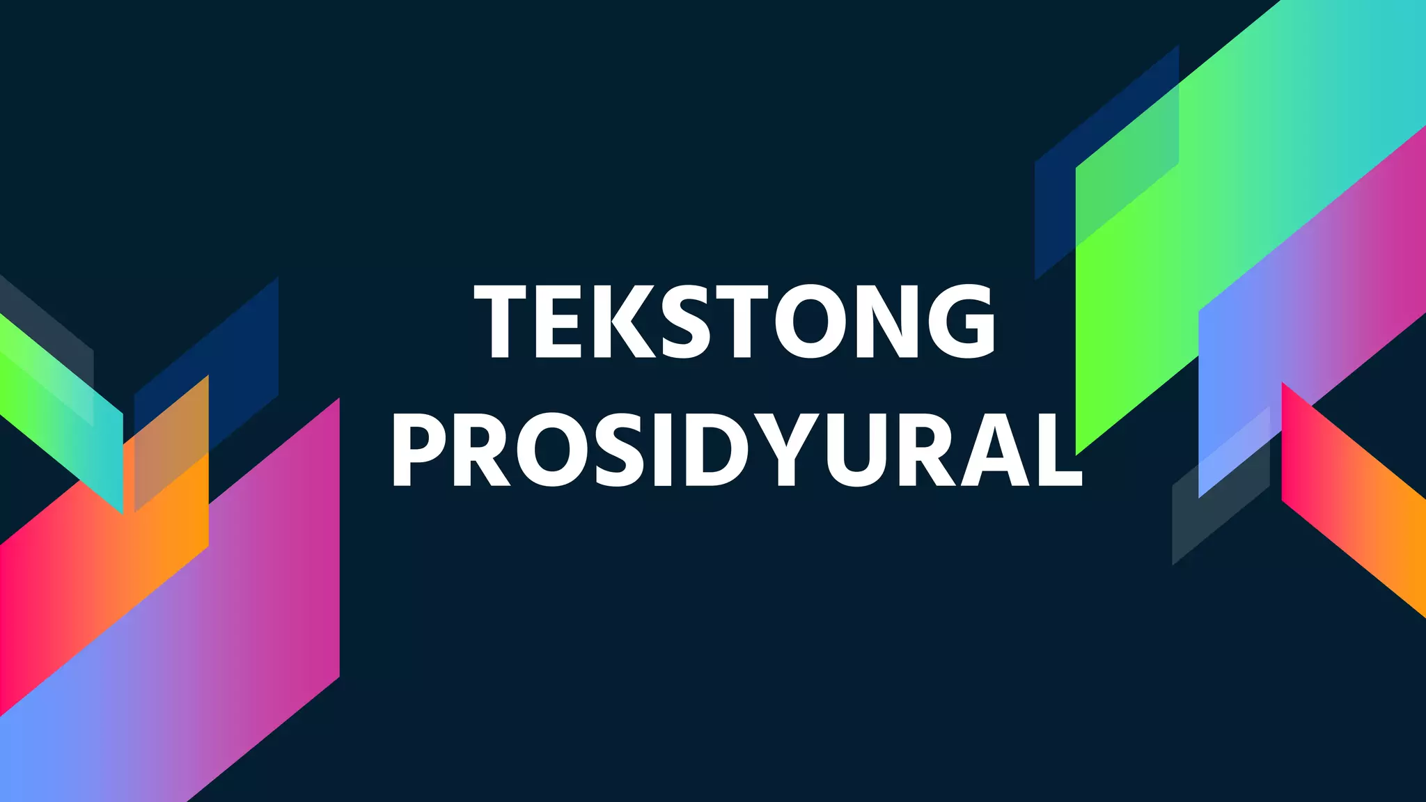 Tekstong Prosidyural | PPTX