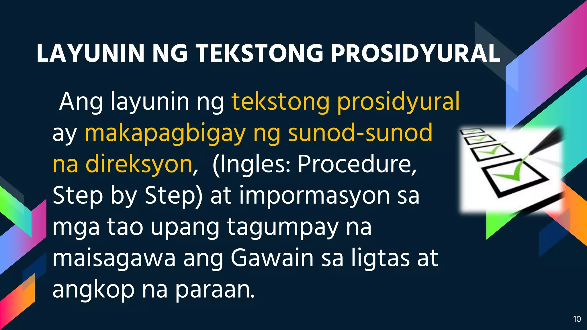 Tekstong Prosidyural | PPTX