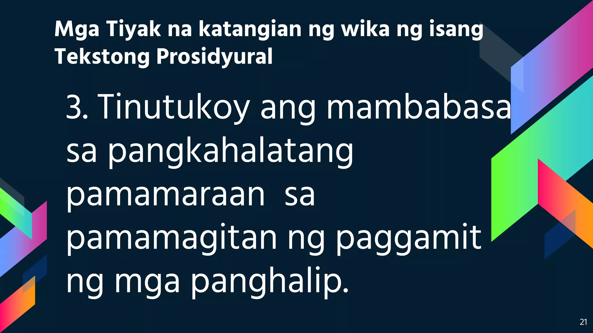 Tekstong Prosidyural | PPTX
